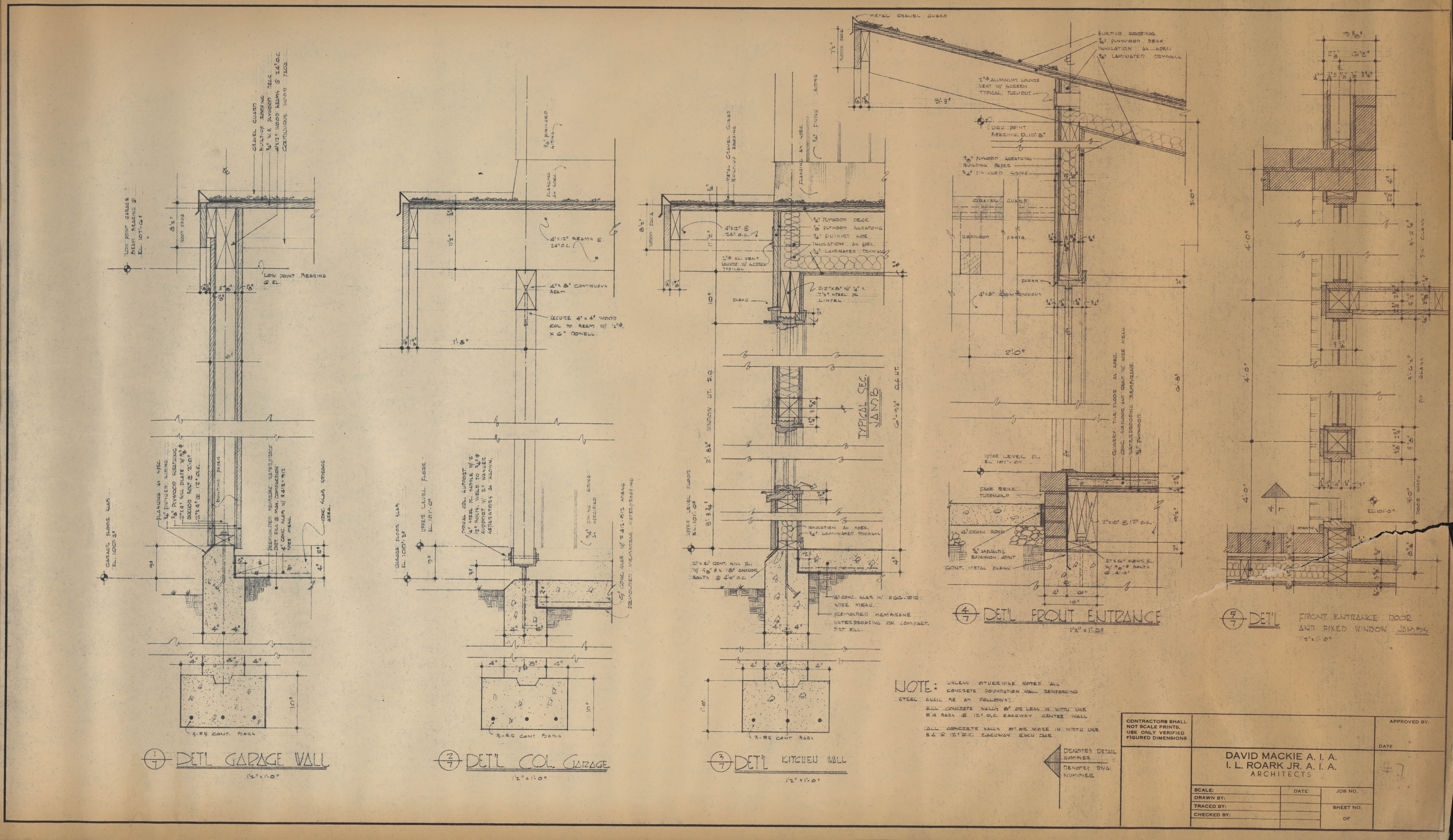 Architectural drawings – Cerf House « Lawrence Modern home